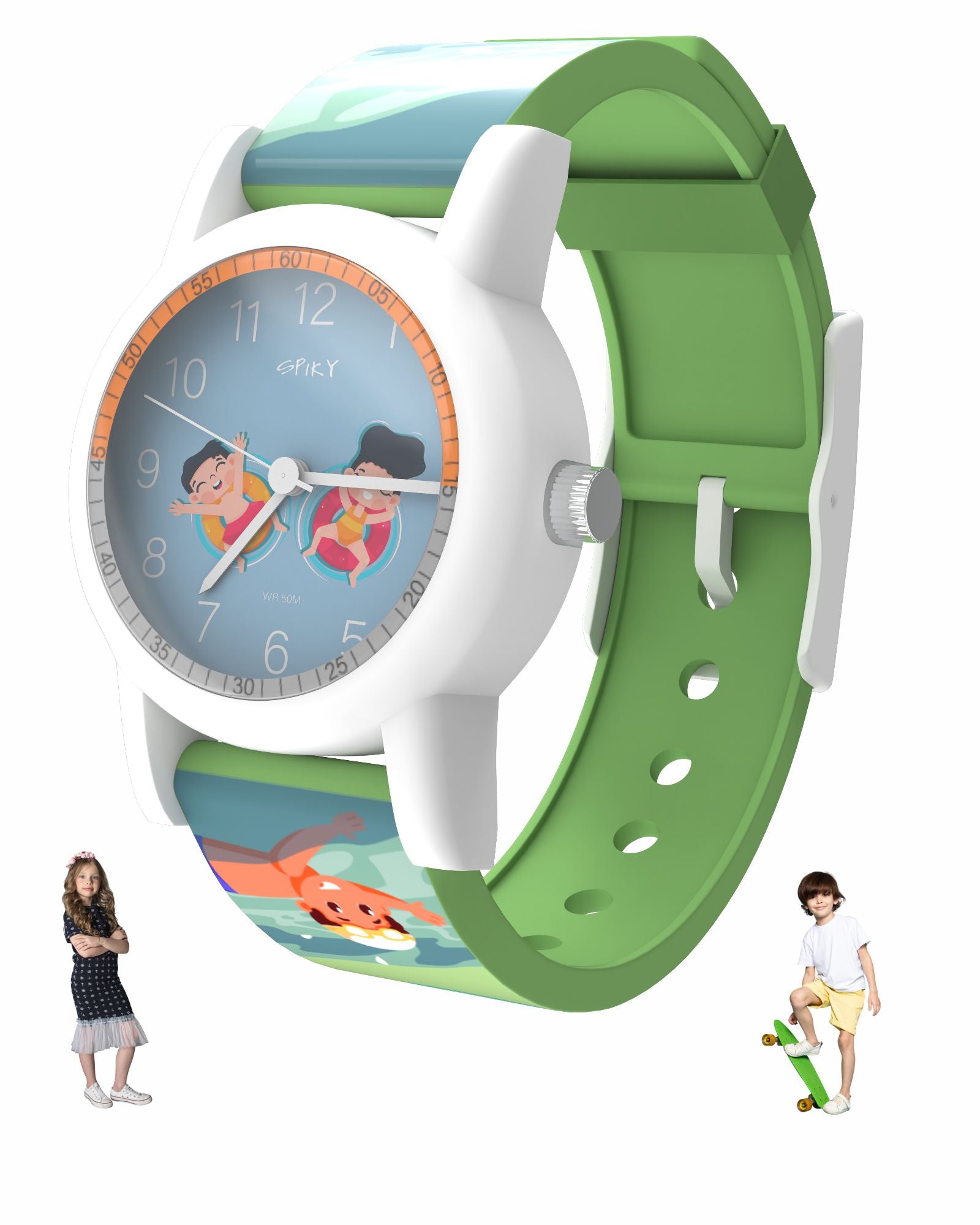 Spiky SLEEK Round Floral Printed Analog Watch for Kids – Spikyonline