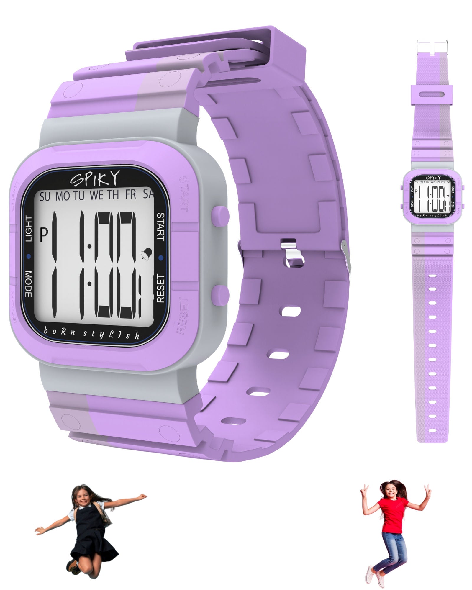 Spiky Multi-functional Digital Watch for Kids Boys and Girls EVA45 ...