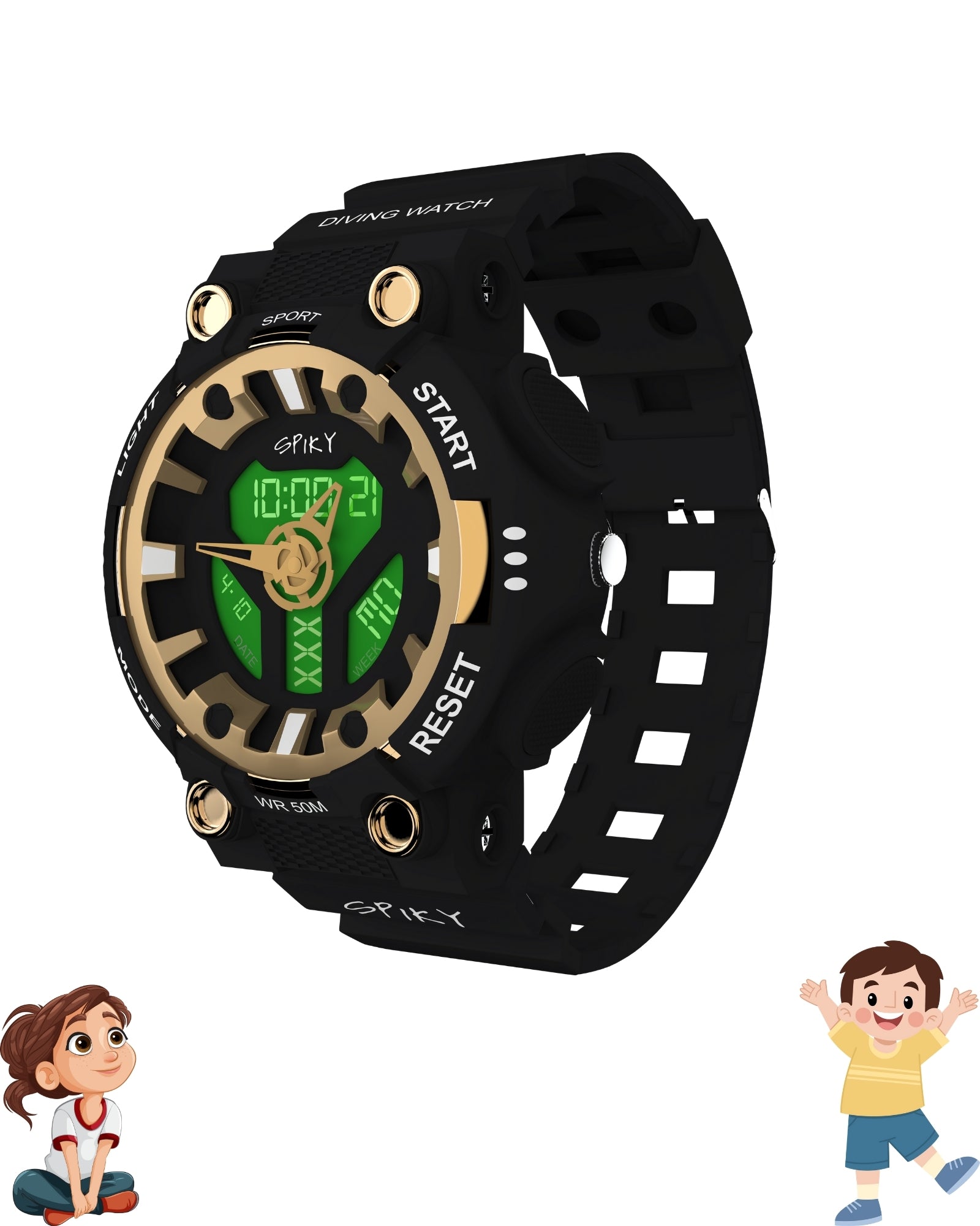 Spiky EVA31 Premium Analog-Digital Watch for Kids – Spikyonline