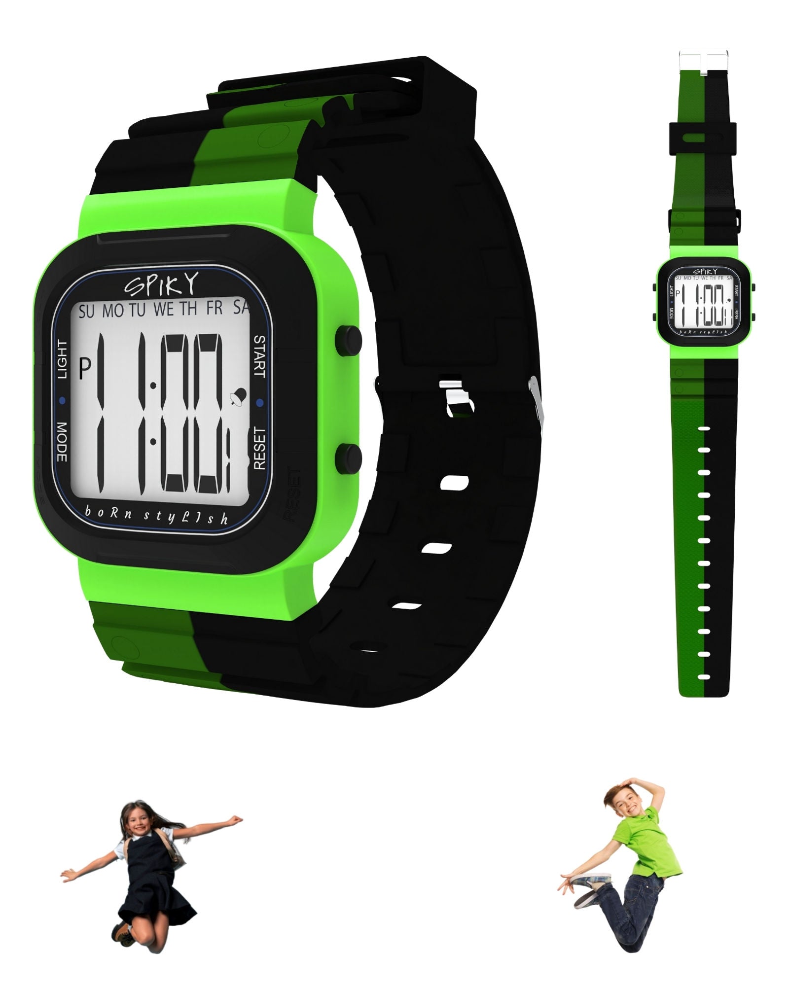 Spiky Multi-functional Digital Watch for Kids Boys and Girls EVA45 ...