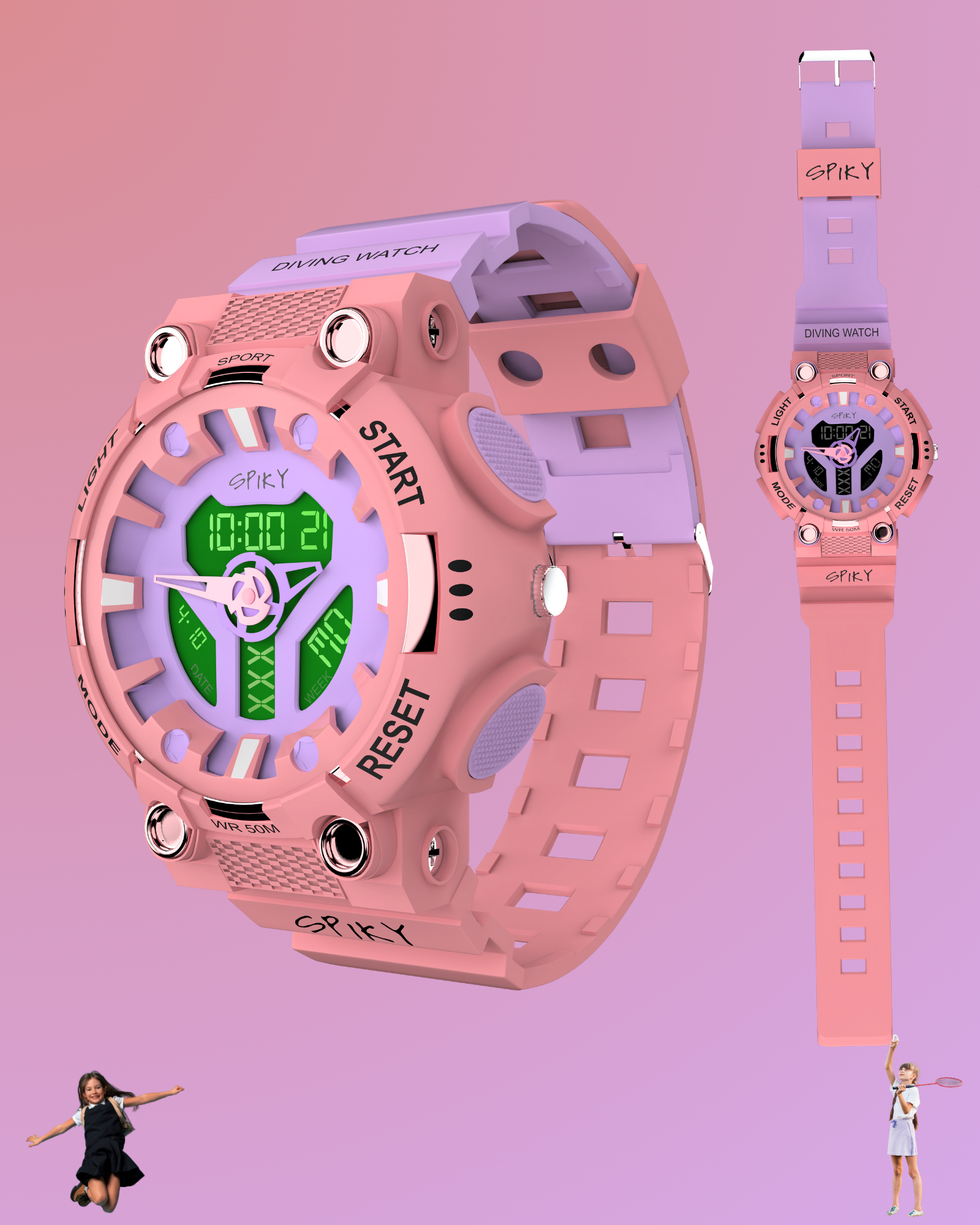 Spiky Premium Analog-Digital Watch for Kids EVA31 – Spikyonline