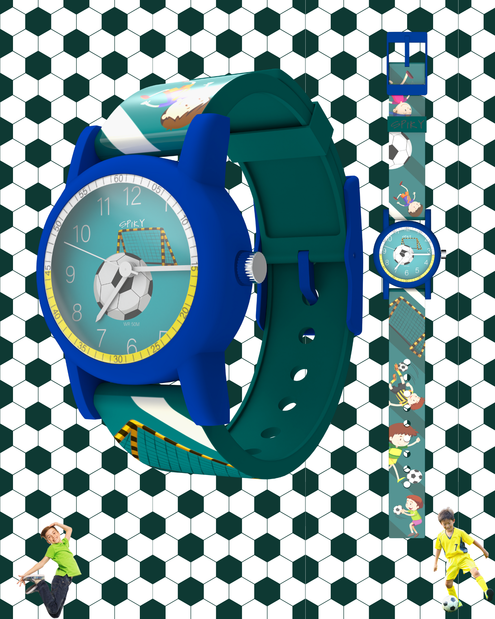 Spiky SLEEK Round Floral Printed Analog Watch for Kids - Suitable for ...