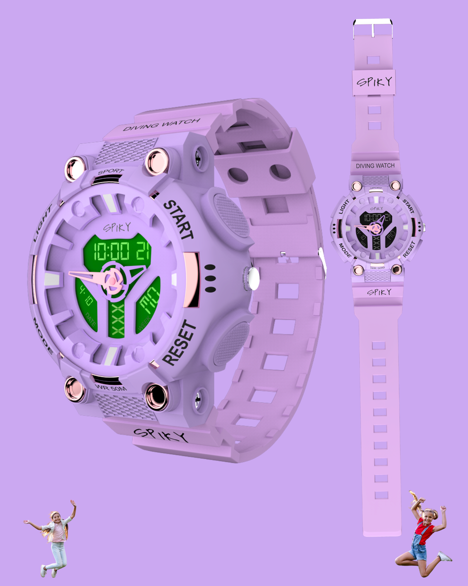 Spiky Premium Analog-Digital Watch for Kids EVA31 – Spikyonline
