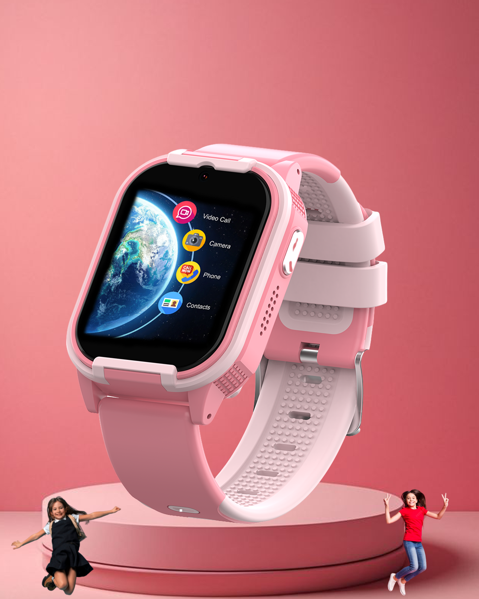 Spiky Gnome 4G Video Calling Smartwatch for Kids with Multi UI ...